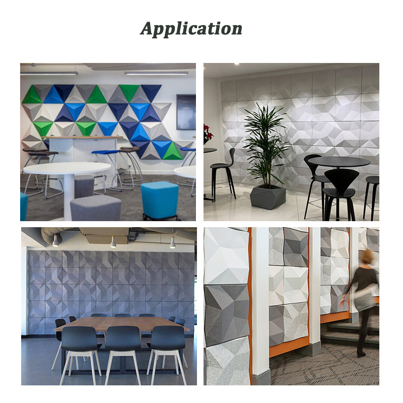 3D polyester acoustic panel